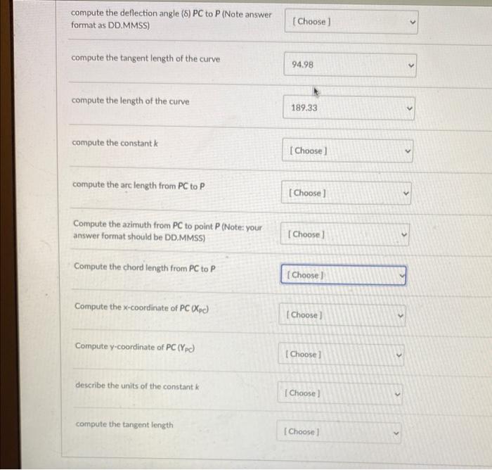 Solved Given intersection angle I=11∘21′35′′, stationing of | Chegg.com