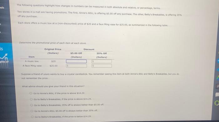 Solved The following question highlight how changes in | Chegg.com