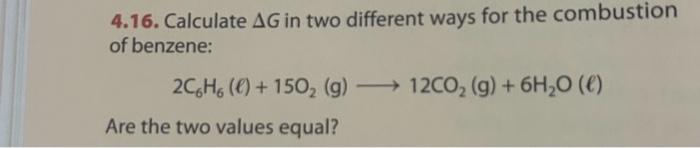 4.10. What is the maximum amount of non- pV work that | Chegg.com