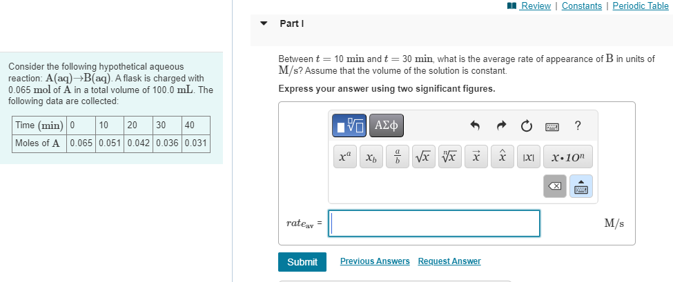 Solved Part IConsider the following hypothetical | Chegg.com