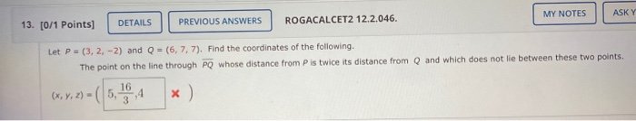 Solved Find A Vector Parametrization For The Line With The