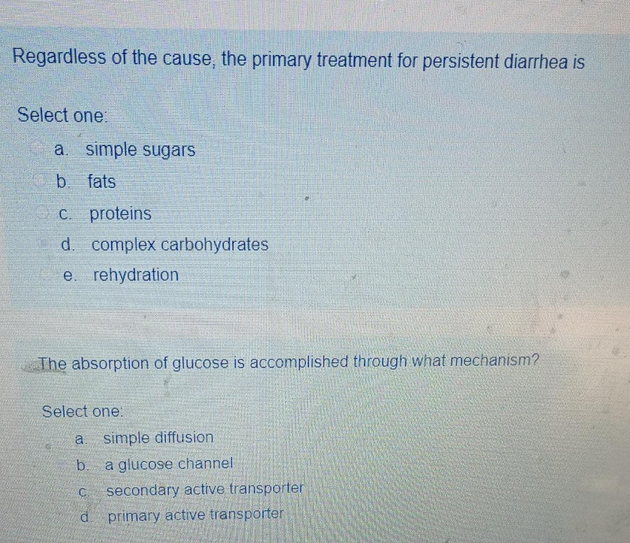 Solved Regardless of the cause, the primary treatment for | Chegg.com