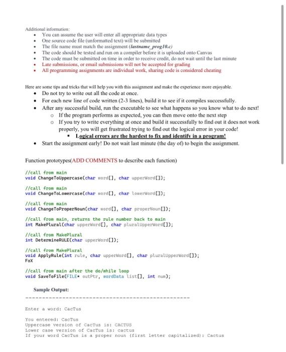Solved Intro to Programming in C-program 10 (larger program) | Chegg.com