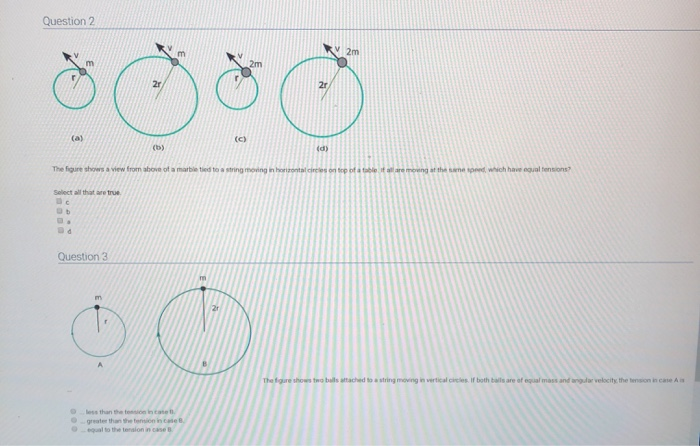 Solved The figure shows a view from above of a marble tied | Chegg.com