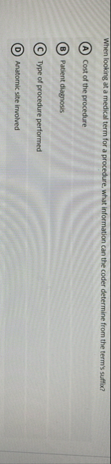 Solved When identifying the primary service or procedure | Chegg.com