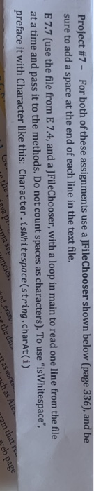 Solved Java Programming Exercises: Lab #7 - E 7.1, E 7.4 | Chegg.com