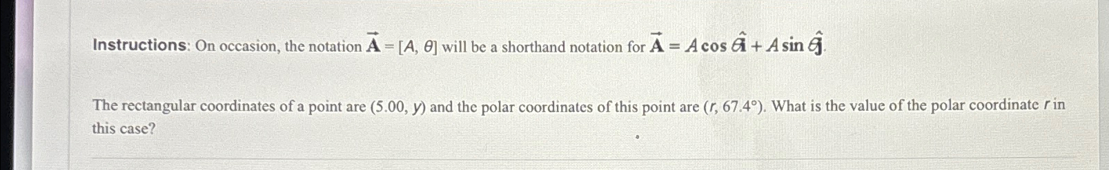 Solved Instructions: On occasion, the notation vec(A)=[A,θ] | Chegg.com