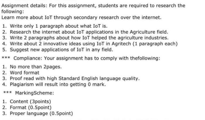 Assignment details: For this assignment, students are | Chegg.com