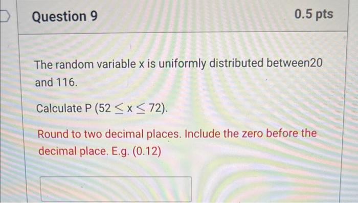 Solved The random variable x is uniformly distributed | Chegg.com