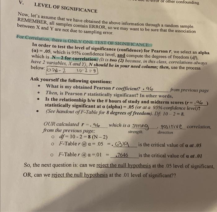 Solved (NOW, TO ANSWER THE CORRELATION QUESTION | Chegg.com