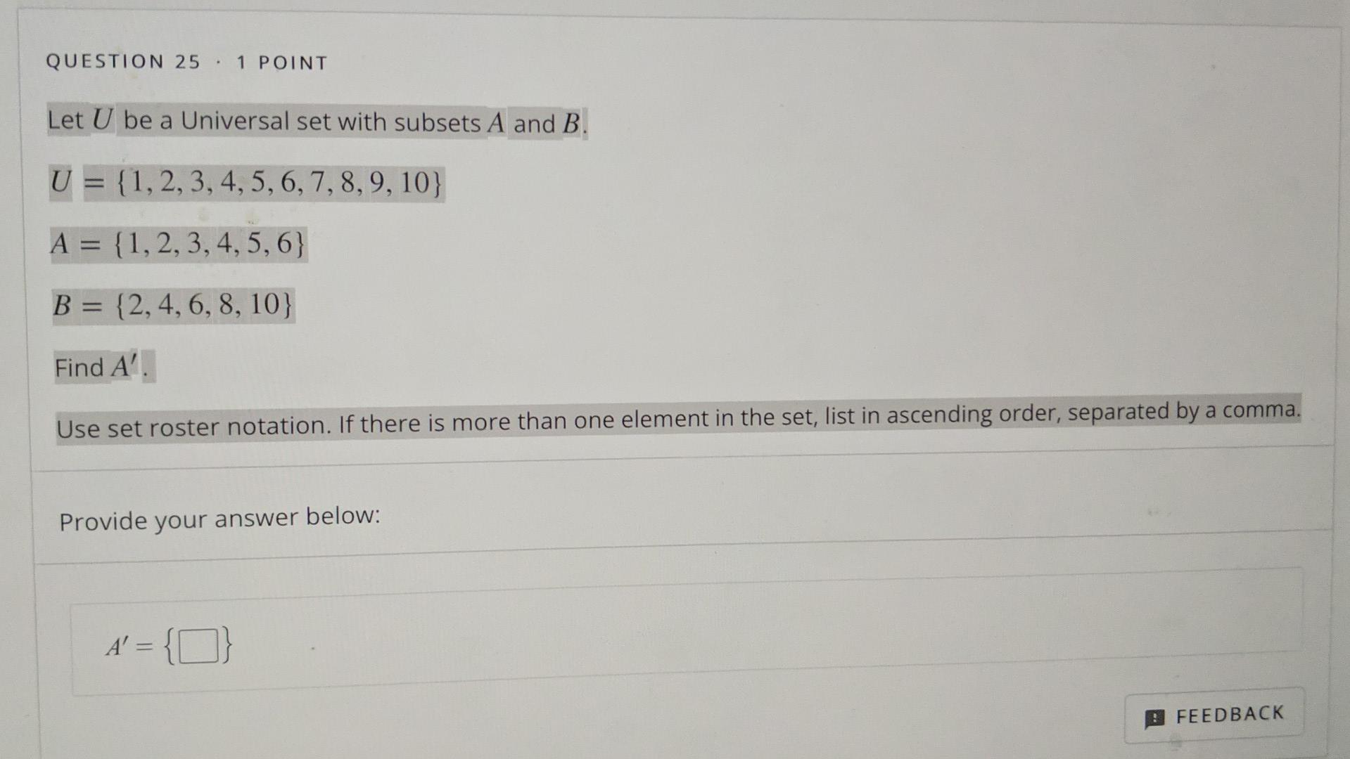 Solved Use set roster notation. if there is more than one | Chegg.com