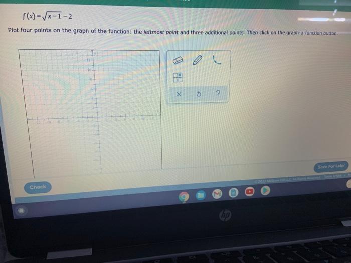 Solved Graph the function. f(x)=x-1 Plot four points on the | Chegg.com