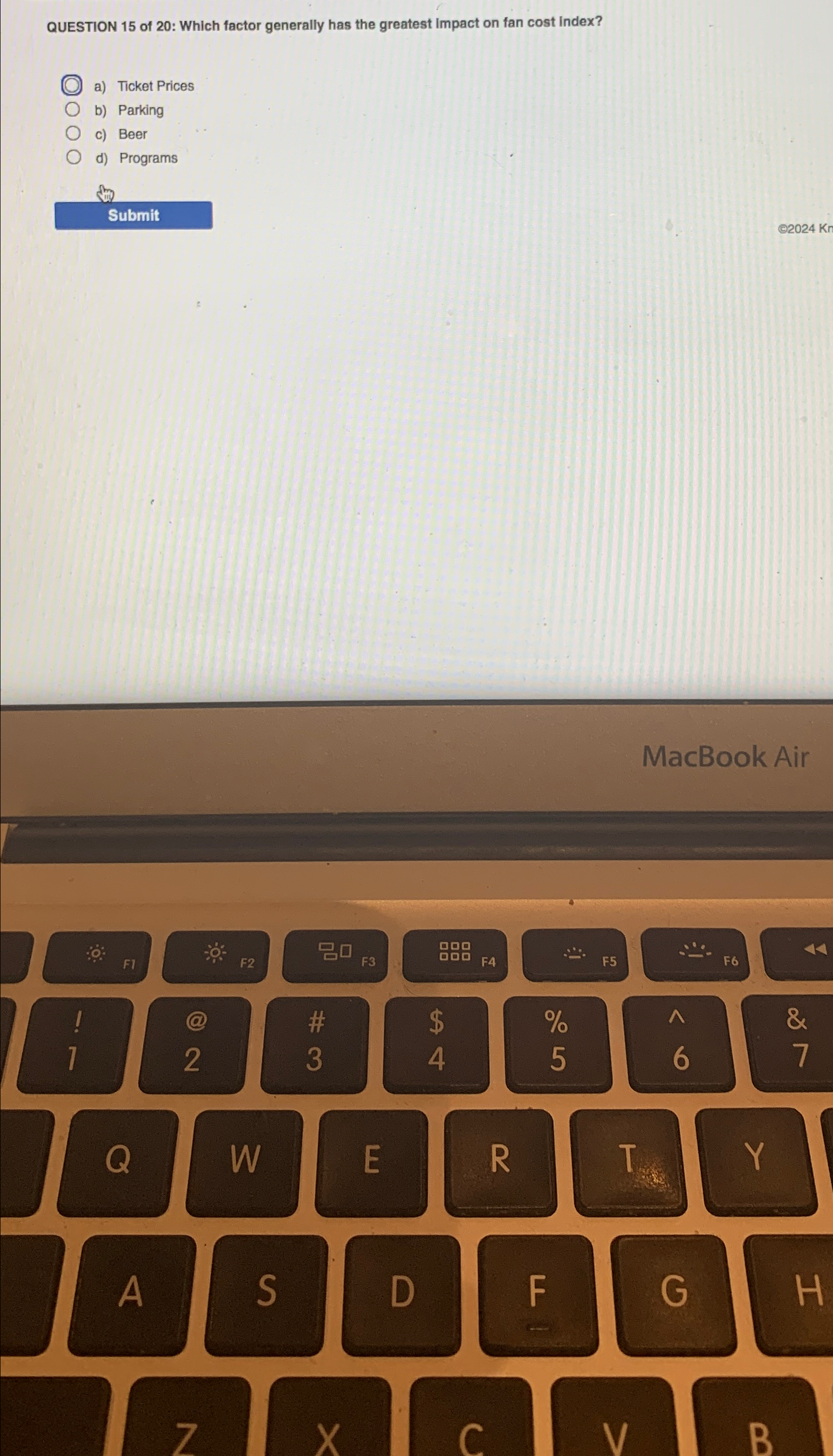 Solved QUESTION 15 ﻿of 20 ﻿: Which factor generally has the | Chegg.com