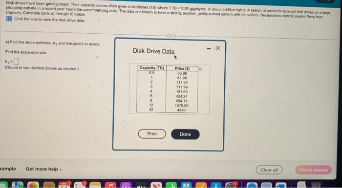 Solved Capacity Complete parts a) through h) below. Click | Chegg.com