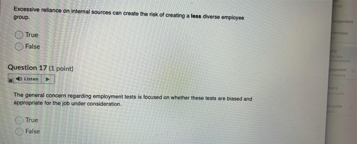 Solved Excessive reliance on internal sources can create the | Chegg.com