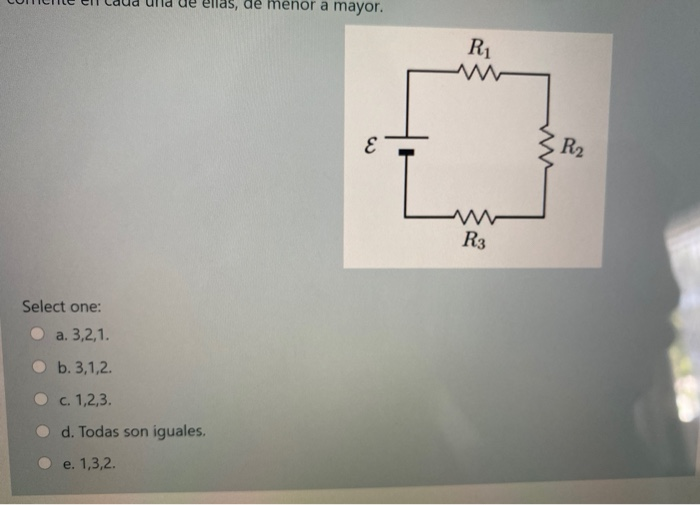 Solved For the following diagram R1>R2>R3. Classify the | Chegg.com
