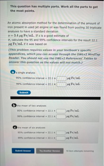 Solved This question has multiple parts. Work all the parts | Chegg.com