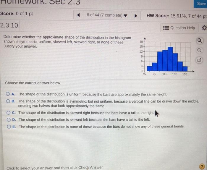 Solved Save Score 0 Of 1 Pt 8 Of 44 7 Complete Hw Score