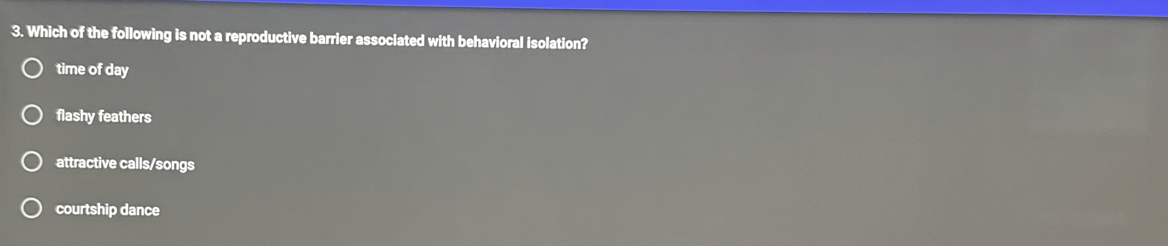 Solved Which of the following is not a reproductive barrier | Chegg.com