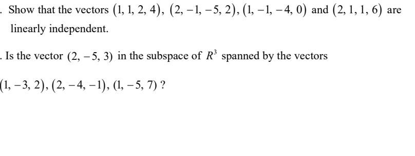 Solved Show that the vectors | Chegg.com