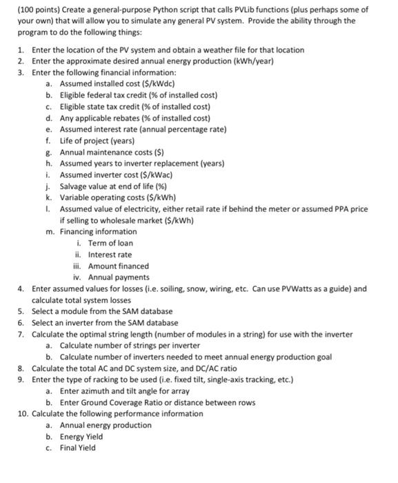 Solved (100 points) Create a general-purpose Python script | Chegg.com