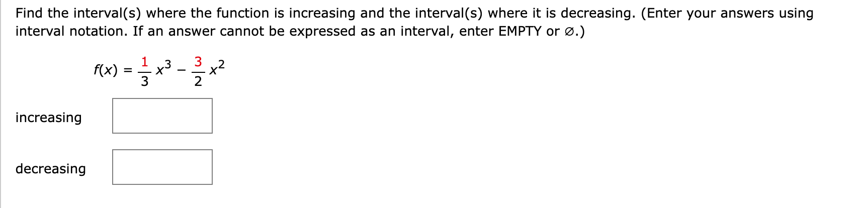 Solved Find the interval(s) ﻿where the function is | Chegg.com