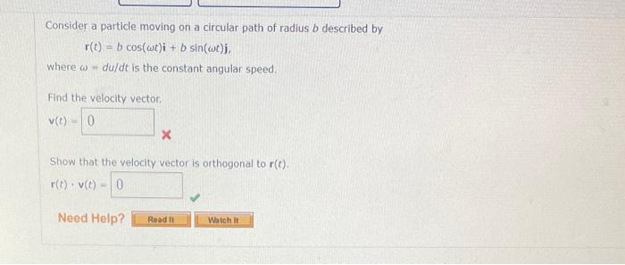 Solved Consider a particle moving on a circular path of | Chegg.com