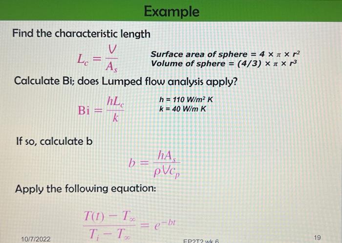 Solved Determine the time required for a 1.25 cm diameter | Chegg.com