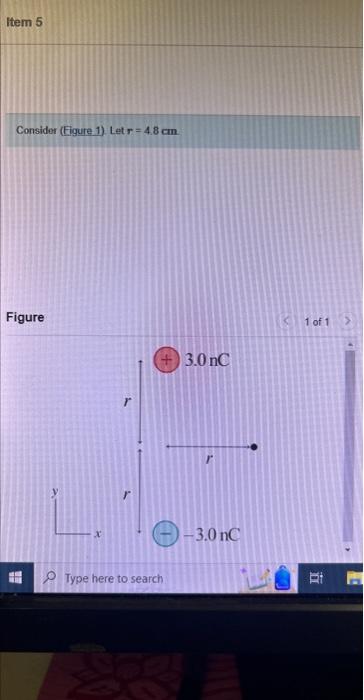 Solved Item 5 Consider (Eigure 1) Let r=4.8 cm. Figure (+) | Chegg.com