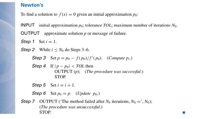 Solved 5. Use Newton's method to find solutions accurate to | Chegg.com