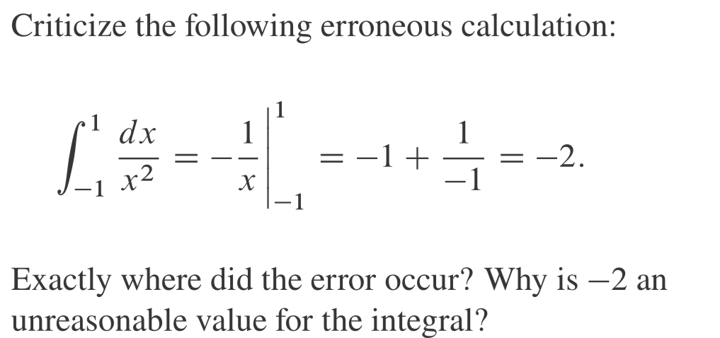 Solved Criticize the following erroneous | Chegg.com