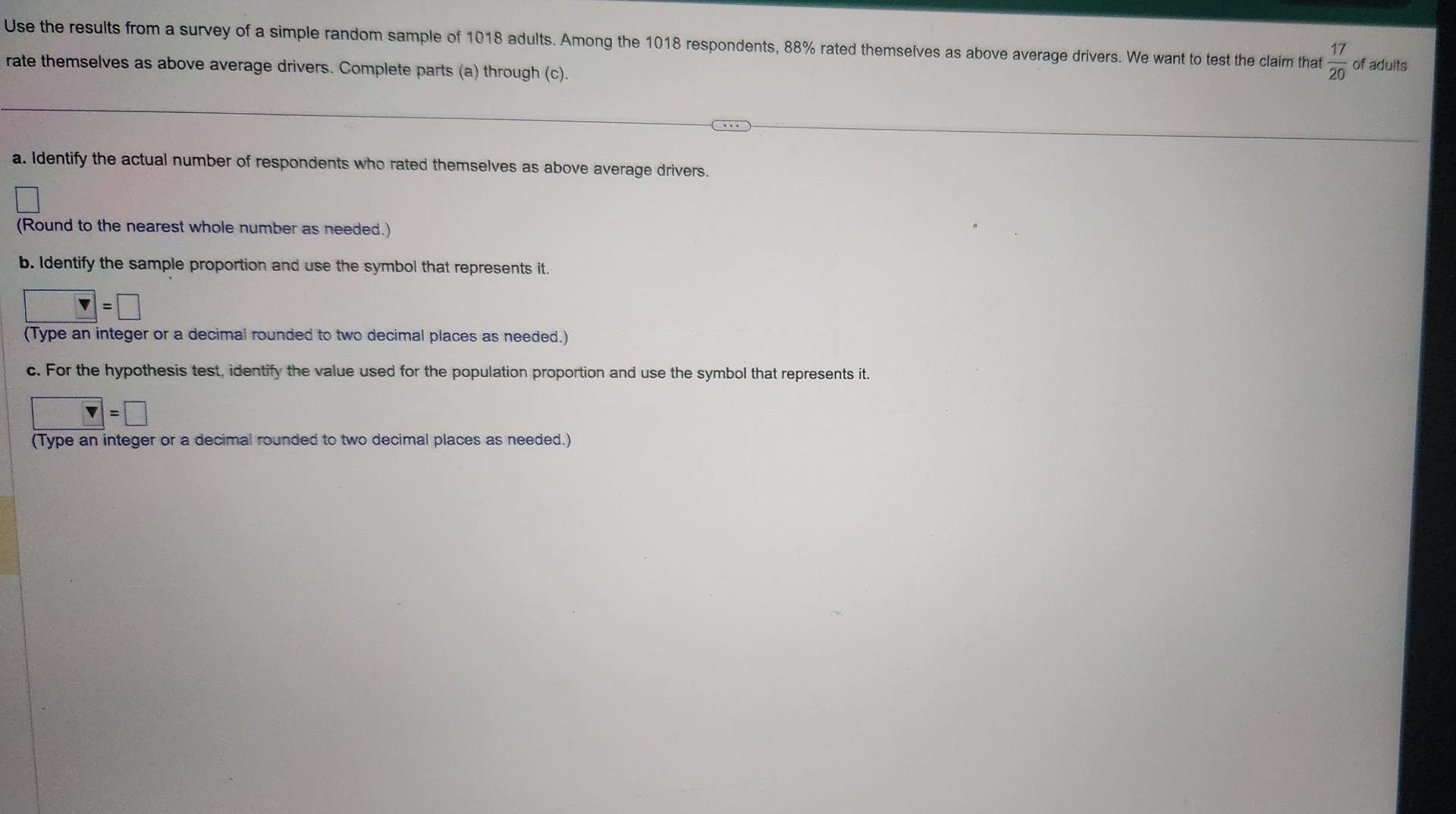 Solved Use the results from a survey of a simple random | Chegg.com