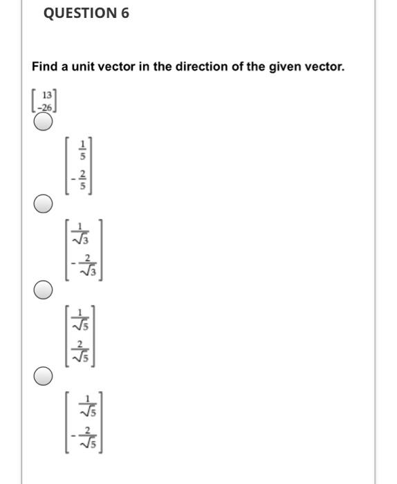 Solved Find a unit vector in the direction of the given | Chegg.com