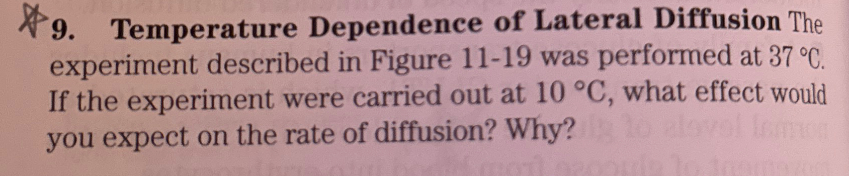 Solved Temperature Dependence of Lateral Diffusion The | Chegg.com