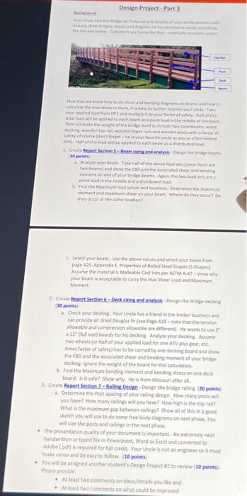 Solved Design Project - Part 3 Hitheres ap aventes) C. | Chegg.com