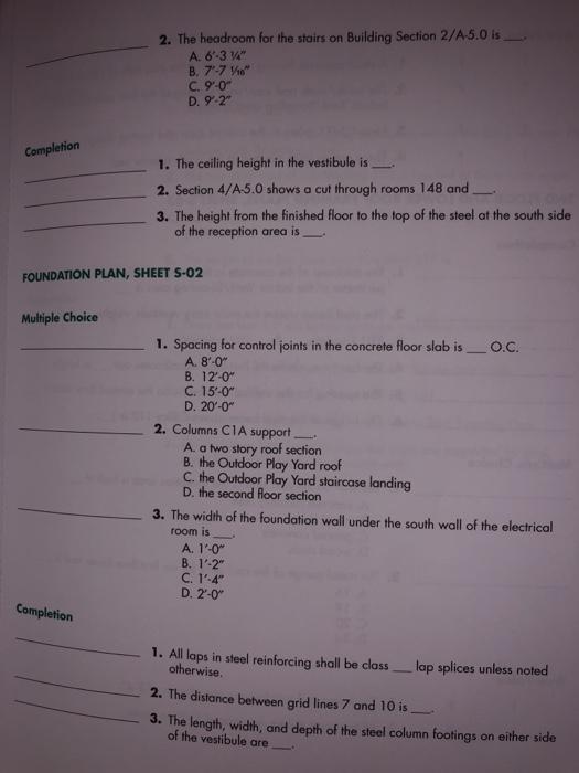 Completion 1. The southernmost rim inlet elevation | Chegg.com
