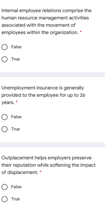 Solved Internal employee relations comprise the human | Chegg.com