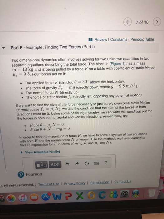 Solved: ③ 7 Of 10 Constants Periodic Table Review Part F -... | Chegg.com