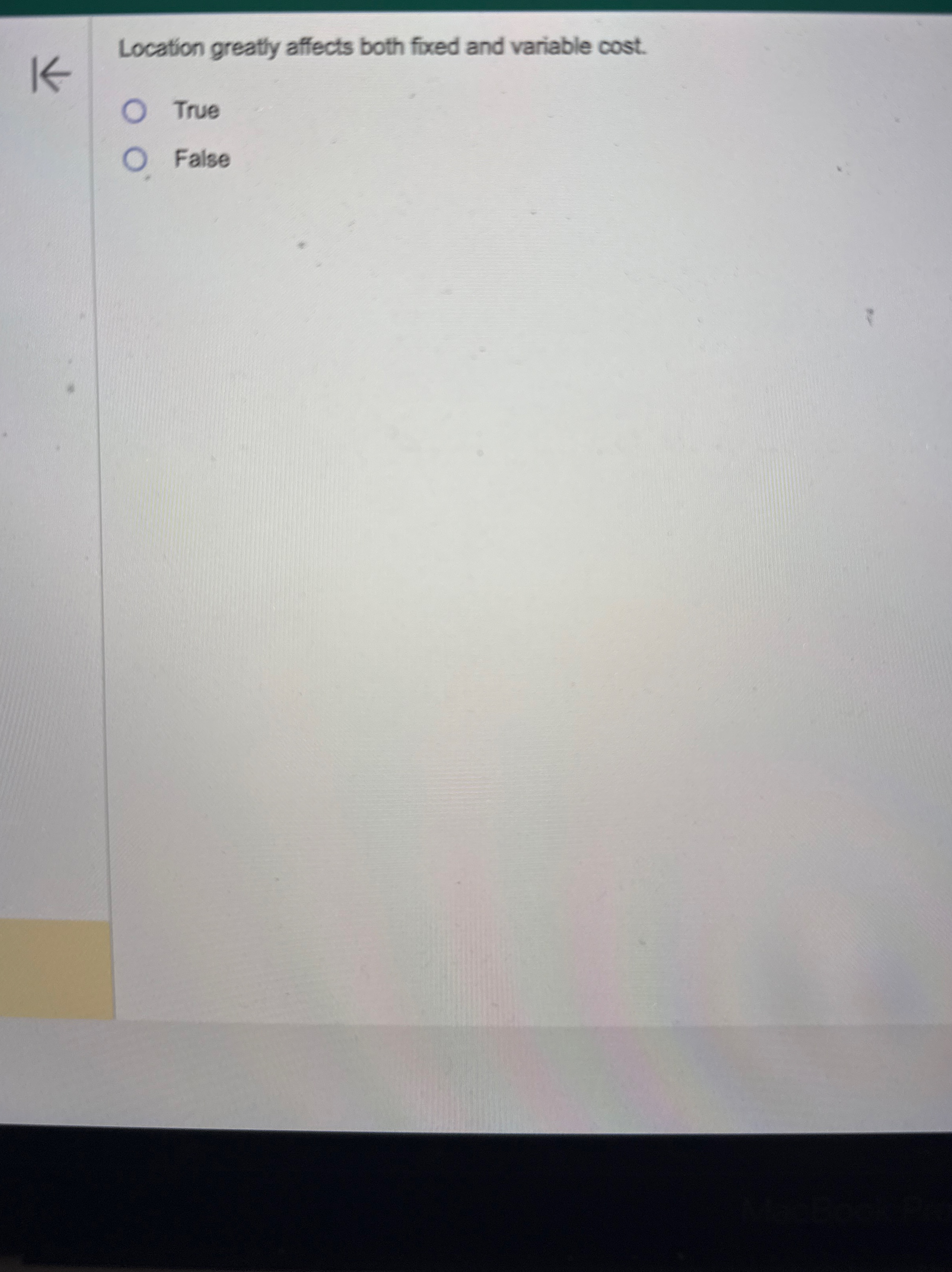 Solved Location greatly affects both fixed and variable | Chegg.com
