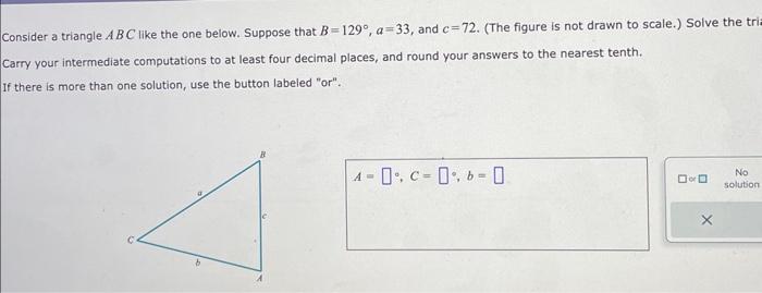 Solved Consider a triangle ABC like the one below. Suppose | Chegg.com