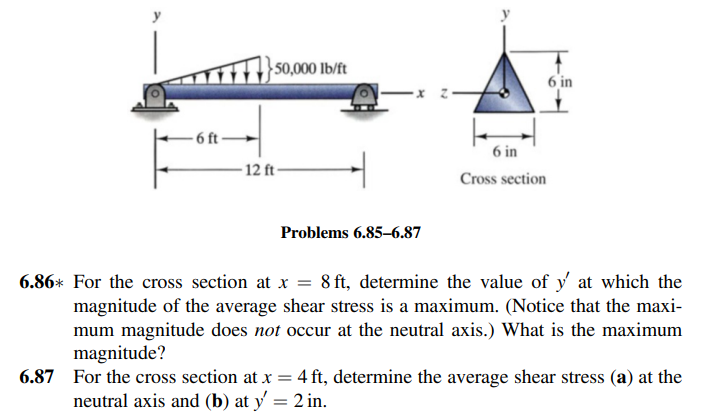 Solved ONLY NEED 6.87 ﻿Cross section Problems 6.85-6.87 6.87 | Chegg.com