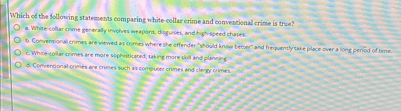 Solved Which of the following statements comparing | Chegg.com