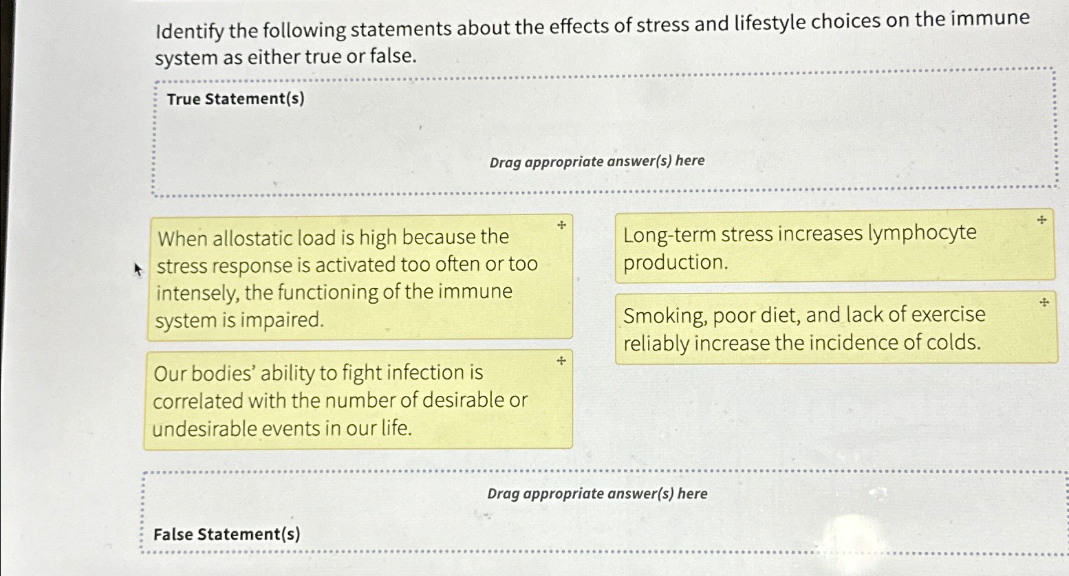 Solved Identify the following statements about the effects | Chegg.com