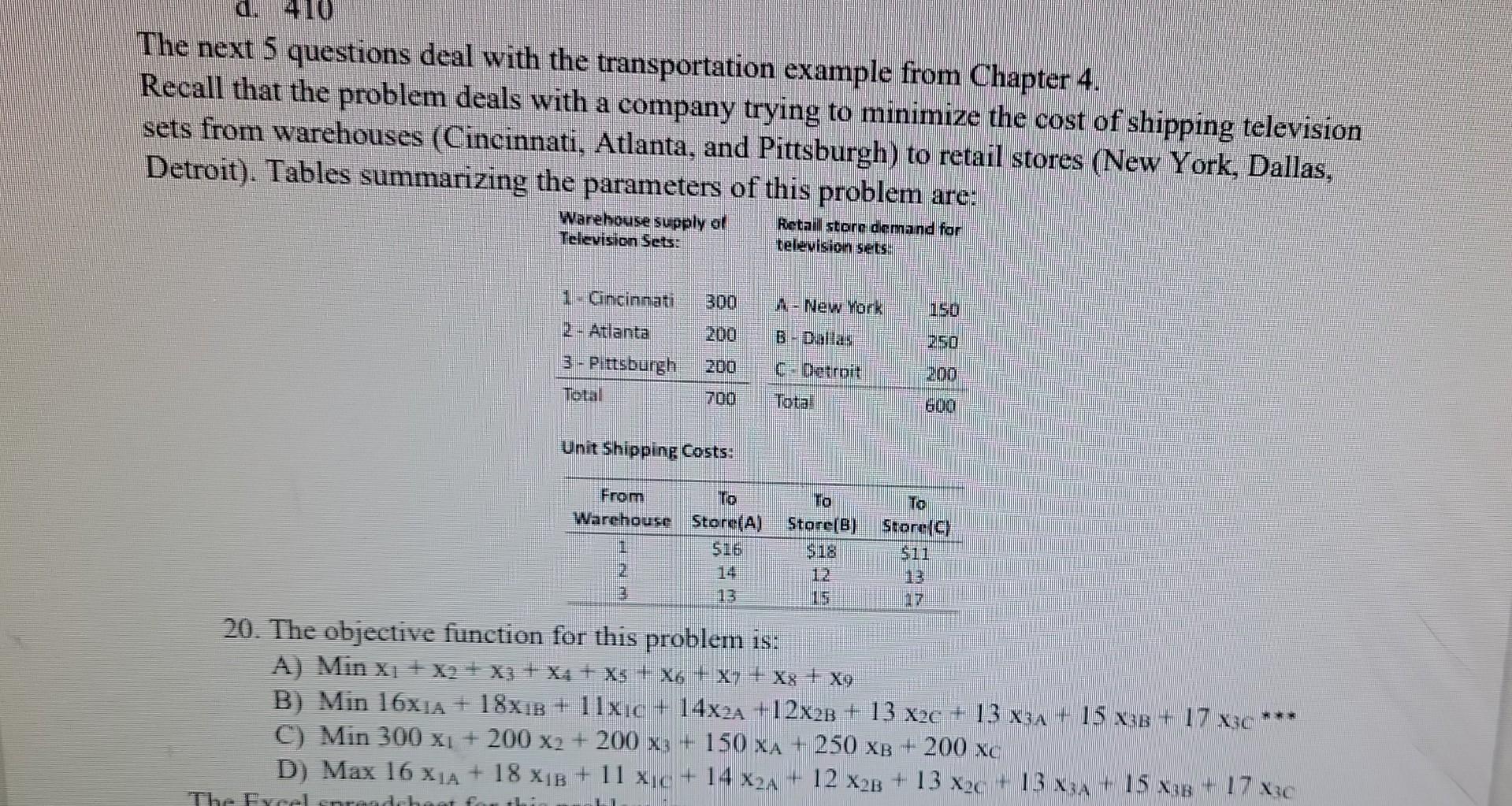 19. The Excel Solver Sensitivity Report is: | Chegg.com
