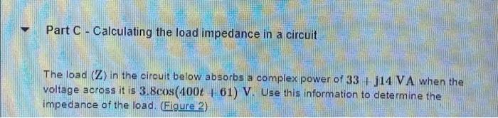 Solved Part A - Calculating the average power of a load | Chegg.com
