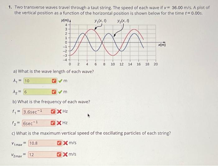 Solved 1. Two strings are attached between two poles | Chegg.com