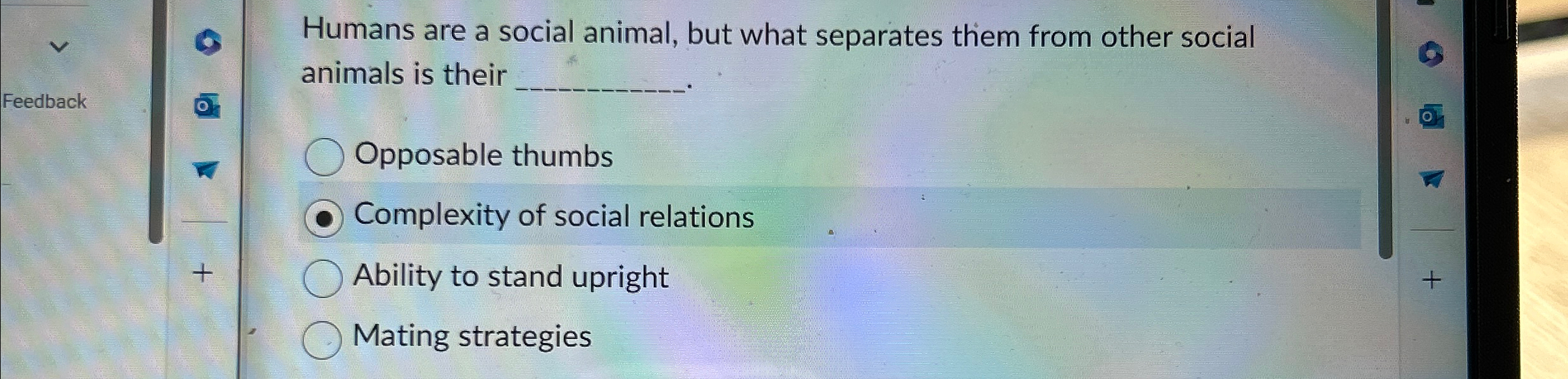 Solved Humans are a social animal, but what separates them | Chegg.com