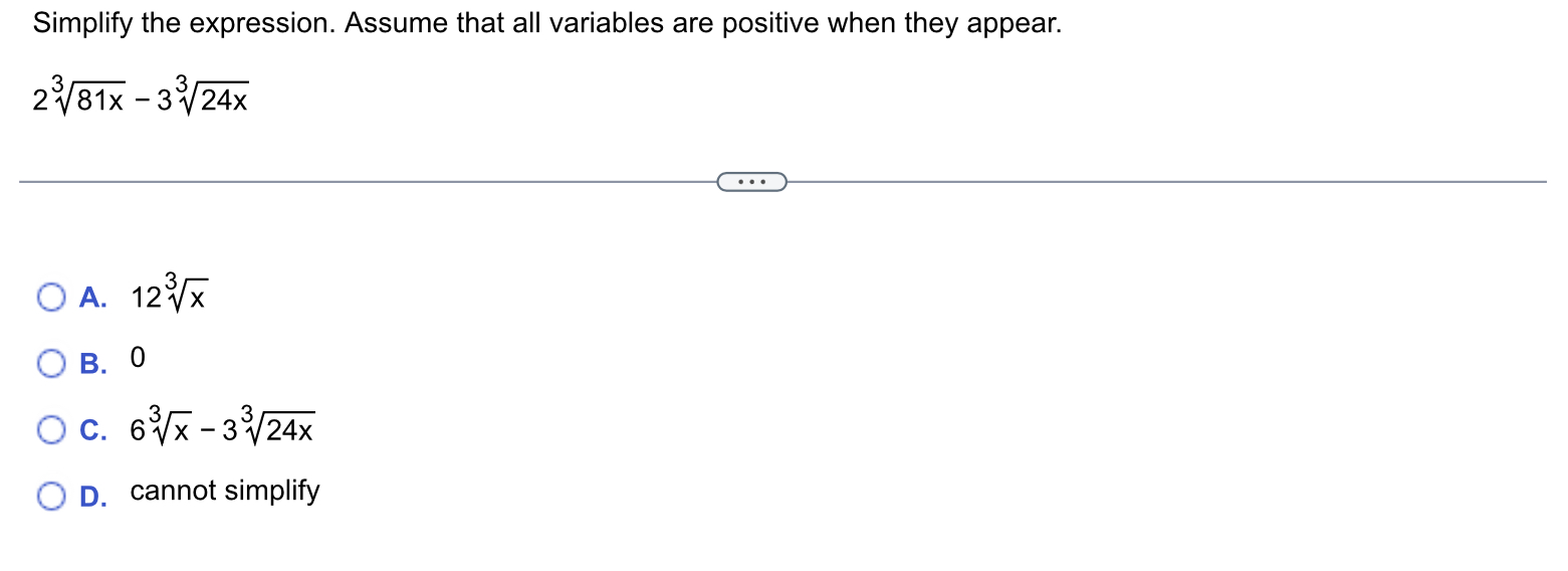 Solved Simplify the expression. Assume that all variables | Chegg.com Solved Simplify the expression. Assume that all variables | Chegg.com