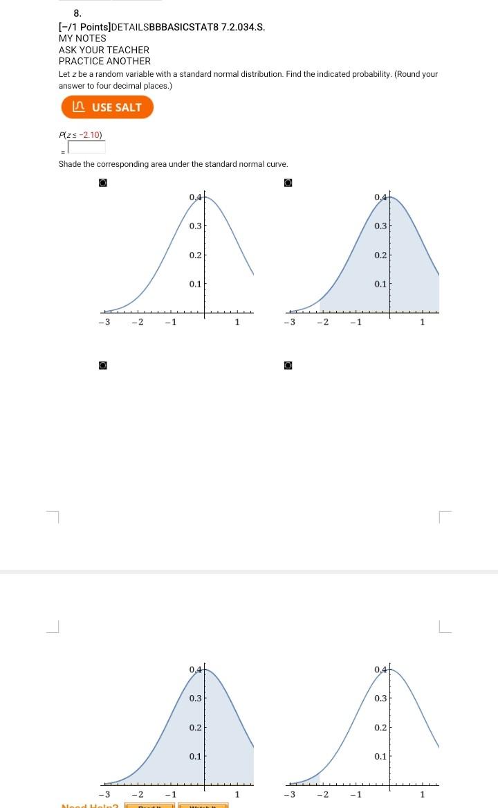 Solved 8. [-/1 Points]DETAILSBBBASICSTAT8 7.2.034.S. MY | Chegg.com
