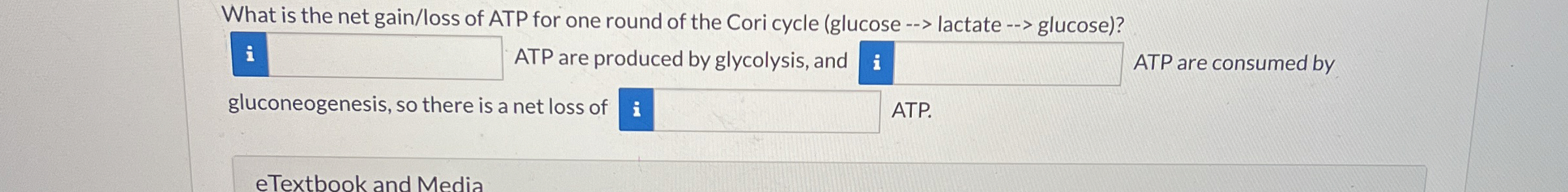 Solved What is the net gain/loss of ATP for one round of the | Chegg.com